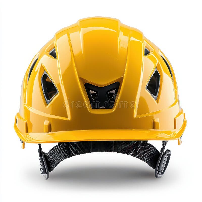 Yellow Safety Helmet Hard Hat Construction Work Protection Stock ...