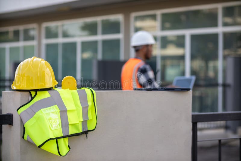 Yellow Safety Helmet are Provided Along with Reflective Vests for ...