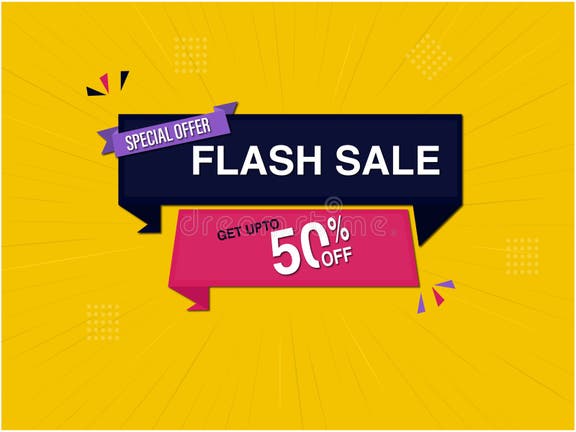 Flash Sale Promotion Banner. Special Offer ,Get Extra Discount ...
