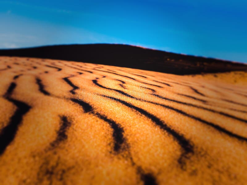 Yellow Sand Desert Abstract Art Background Arkivfoto - Bild av bakgrund ...