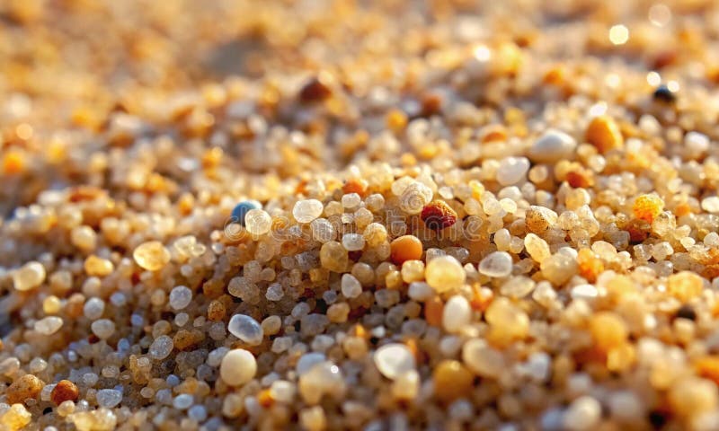 Yellow Sand Particles Illuminated by the Bright Sun Stock Photo - Image ...