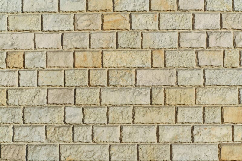 Yellow Sandstone Bricks Wall Background Abstract Texture. Stock Image ...