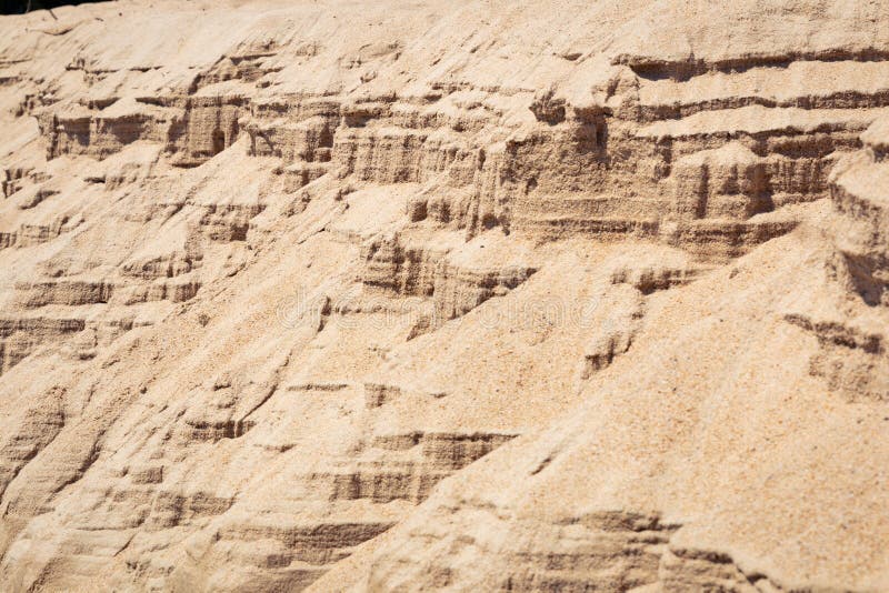 Thin Sand-colored Layers of Salt Stock Photo - Image of sand, material ...