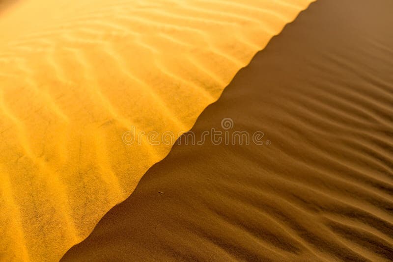 Yellow Sandy Wavy Dunes Texture Stock Image - Image of hill, freedom ...