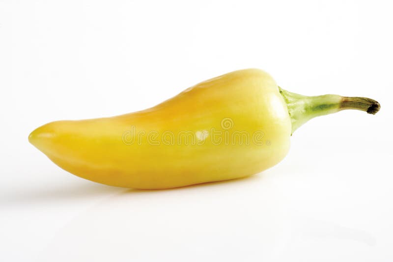 Yellow Santa Fe Pepper, Close-up Stock Image - Image of exotic ...