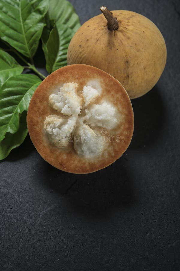 Yellow Santol Tropical Fruit of Thailand Stock Photo - Image of santol ...