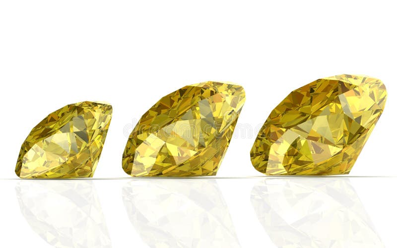 Yellow sapphire stock illustration. Illustration of closeup - 31442342