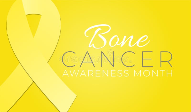 Yellow Sarcoma Bone Cancer Awareness Month Background Illustration ...