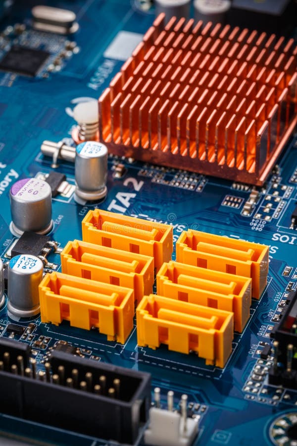 Integrated Semiconductor Microchip Stock Image - Image of electric ...