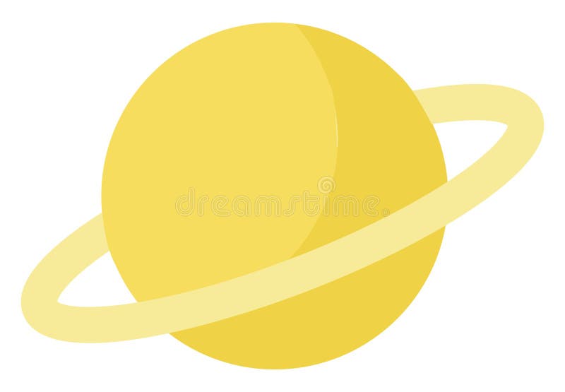 A Sad Planet Saturn Vector Or Color Illustration Stock Vector ...