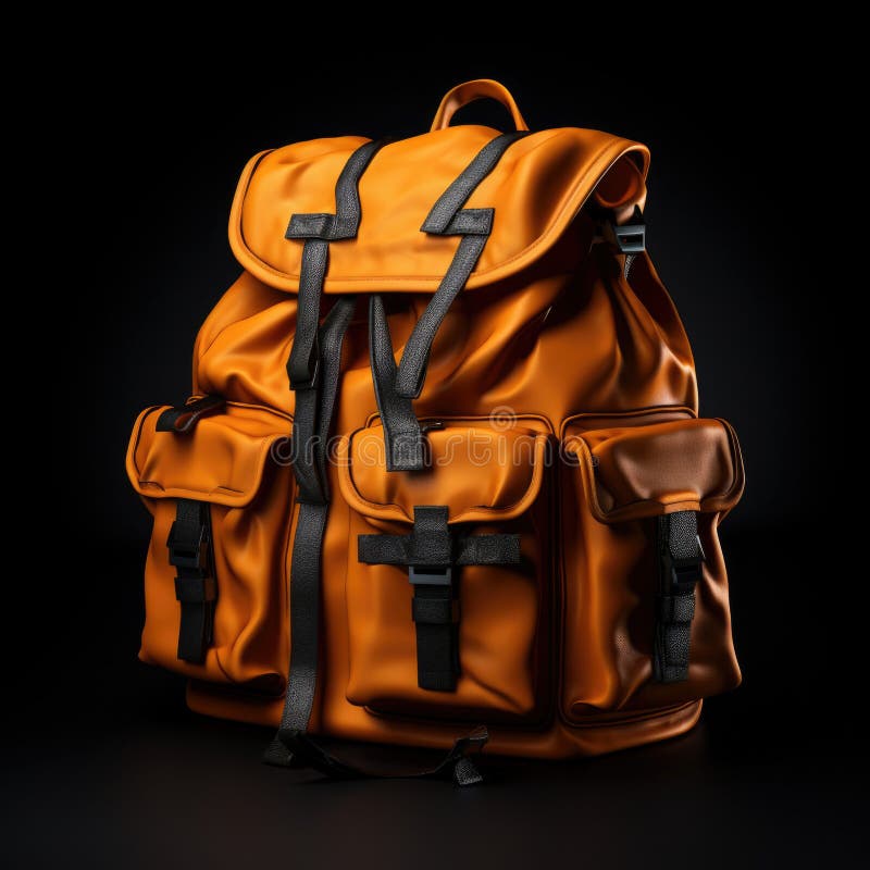 Yellow School Backpack. Back To School Concept Stock Photo - Image of ...