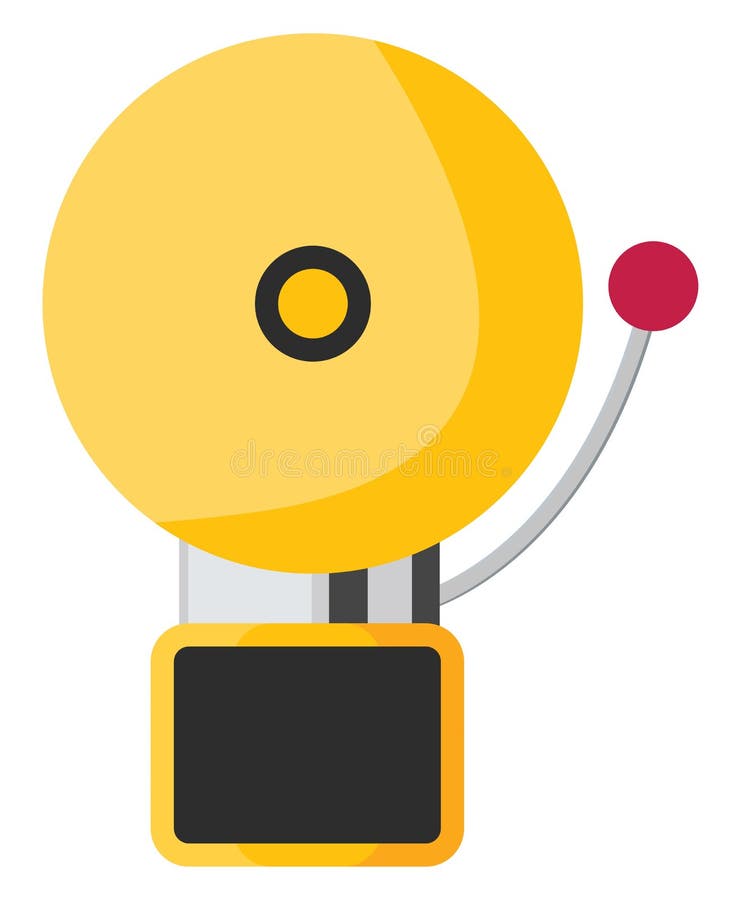 School bell, icon stock vector. Illustration of class - 259394783