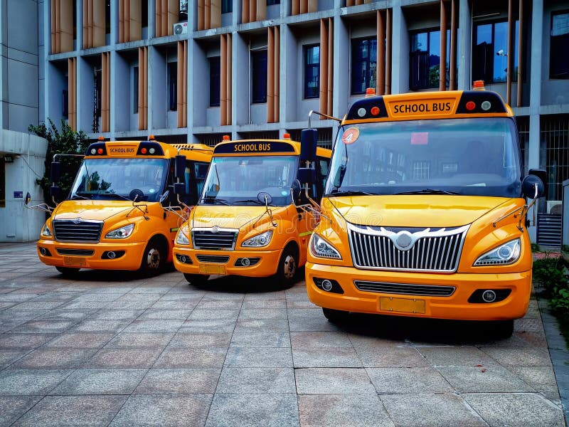 Yellow school bus stock image. Image of yellow, school - 323697021