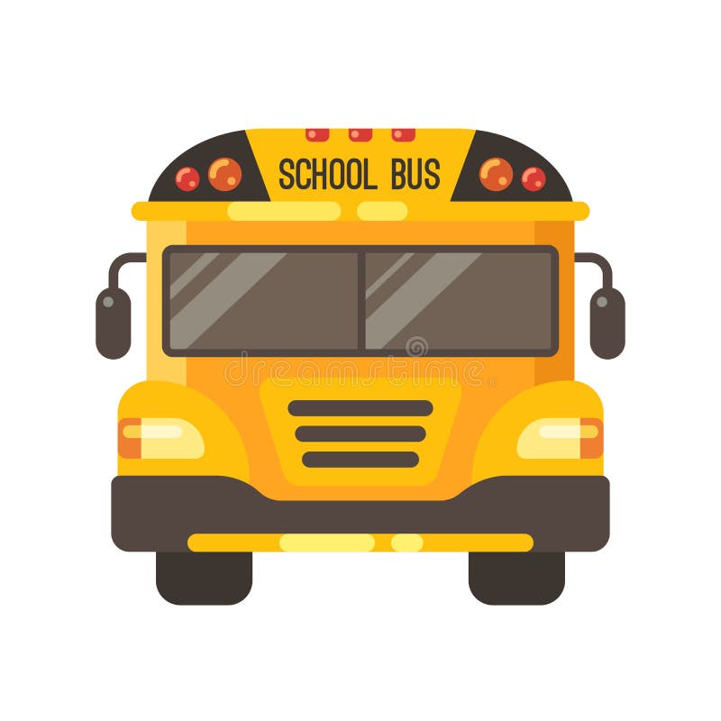 School bus stock vector. Illustration of elementary, cartoon - 27650261