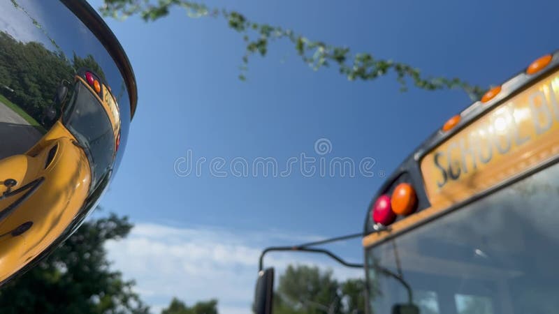 Yellow School Bus on the Street Stock Video - Video of student, drive ...