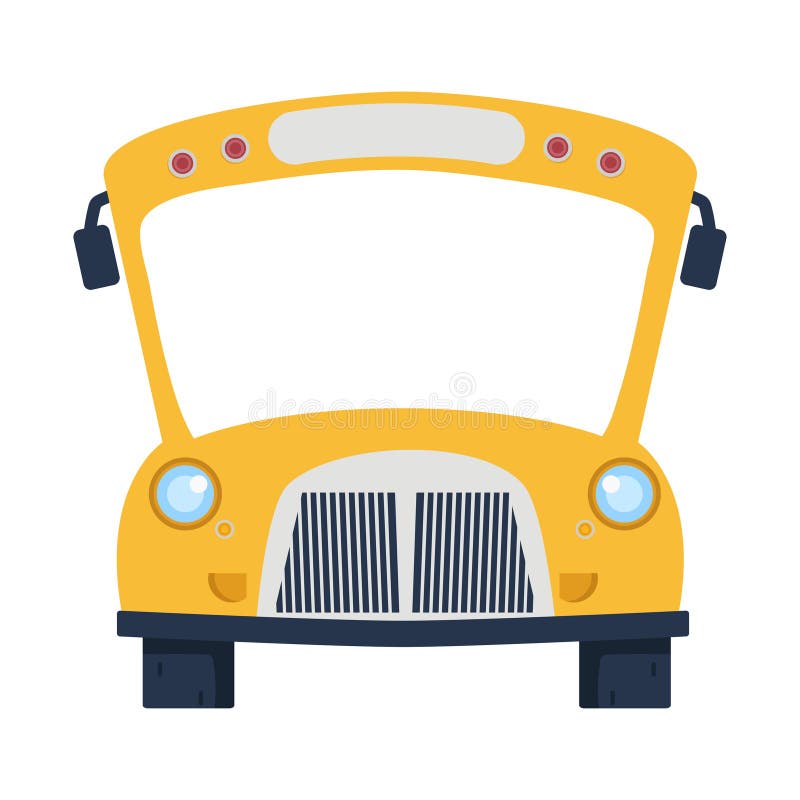 Yellow School Bus Vehicle Illustration Stock Vector - Illustration of ...