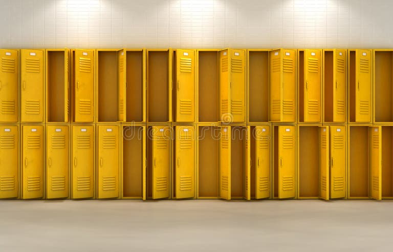 278 School Lockers Yellow Stock Photos - Free & Royalty-Free Stock ...