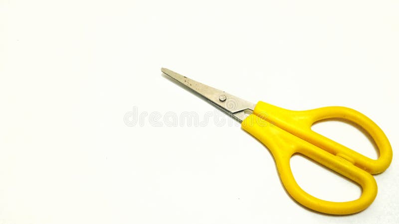 Scissor is Used To Cut Many Things. Stock Image - Image of yellow ...
