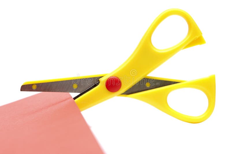 Yellow scissors stock image. Image of object, yellow - 23072797