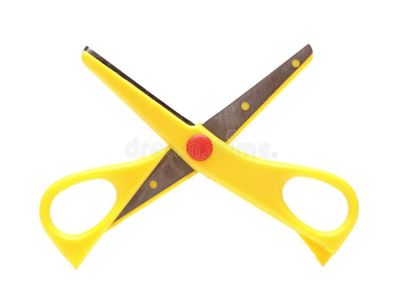 Yellow scissors stock image. Image of remote, office - 23072813