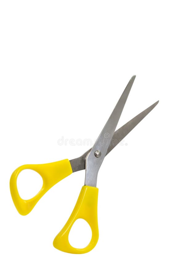 Yellow scissors stock image. Image of equipment, scissors - 97041465