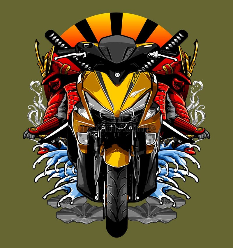 Samurai Motorcycle Stock Illustrations – 121 Samurai Motorcycle Stock ...