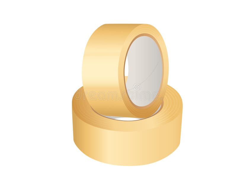 Scotch, Adhesive Tape Collection, Different Size Pieces Isolated on ...