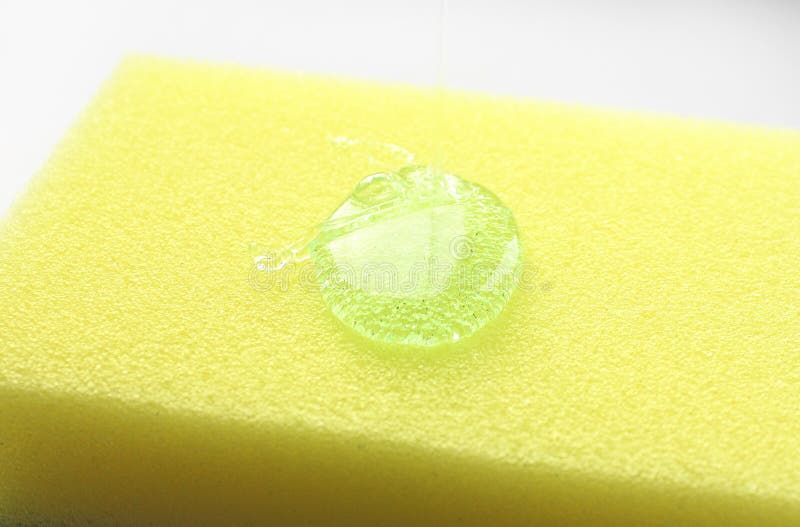 110 Yellow Scouring Sponge Dishwashing Liquid Stock Photos - Free ...