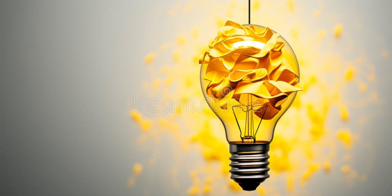 Yellow Scrap Paper Ball with Illustration Painting for Virtual ...