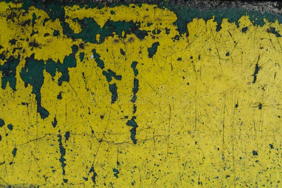 Yellow Scratch Texture Abstract Background. Rust and Peeling P Stock ...