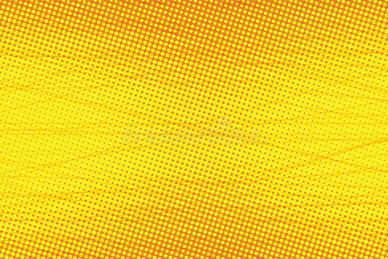 Yellow Scratch Touches Pop Art Background Stock Vector - Illustration ...