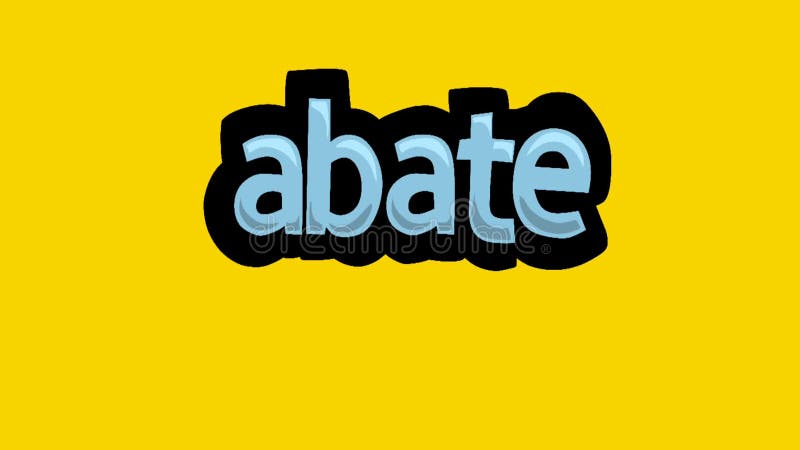 Yellow Screen Animation Video Written ABATE Stock Video - Video of ...