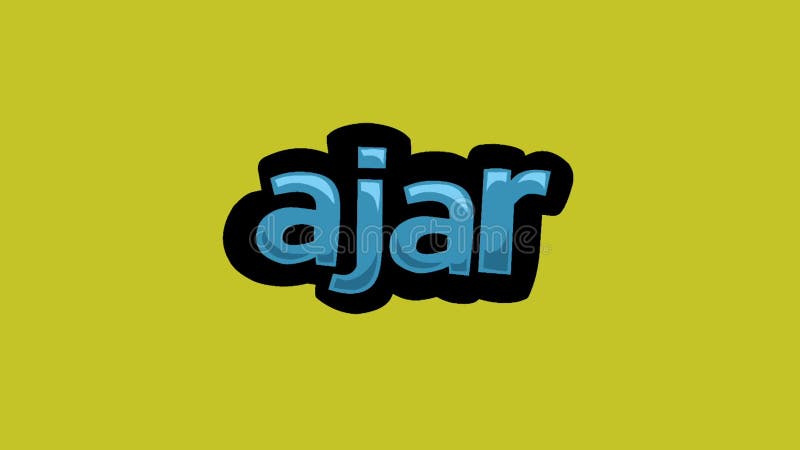 Yellow Screen Animation Video Written AJAR Stock Video - Video of light ...