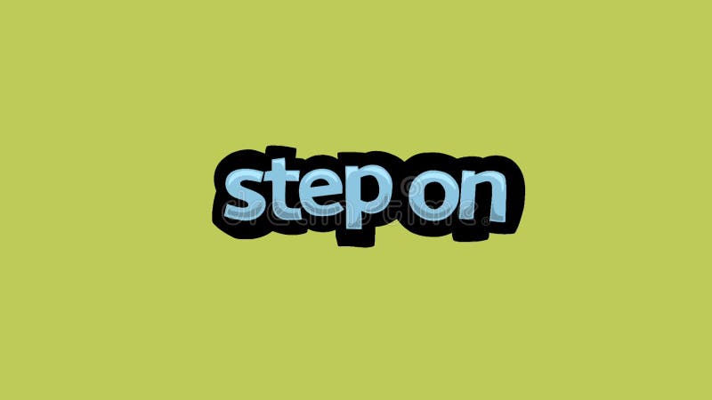 Yellow Screen Animation Video Written STEP on Stock Video - Video of ...