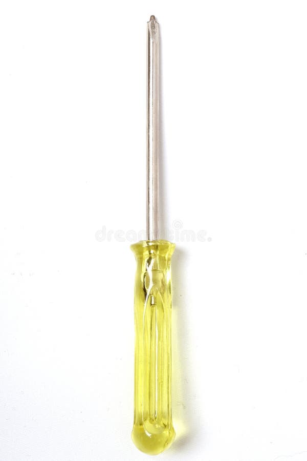 Yellow Screwdriver stock photo. Image of standard, house - 130436
