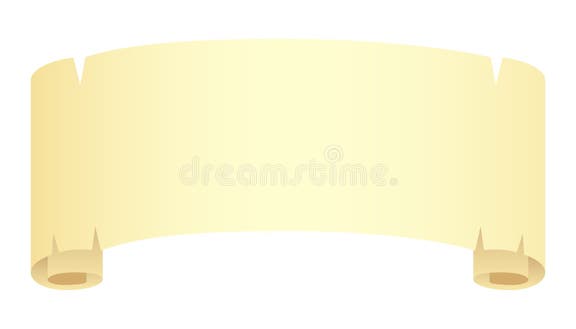 Yellow scroll stock vector. Illustration of poster, papyrus - 13465216