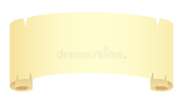 Yellow scroll stock vector. Illustration of poster, papyrus - 13465216