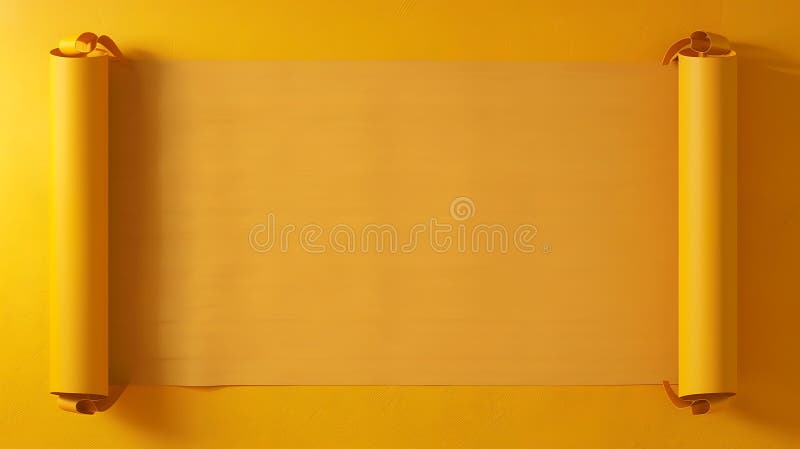 Yellow Scroll Paper Mockup Abstract Background Stock Photos - Free ...