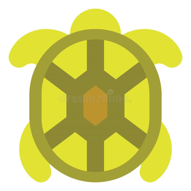 Sea turtle, icon stock vector. Illustration of happy - 261366503