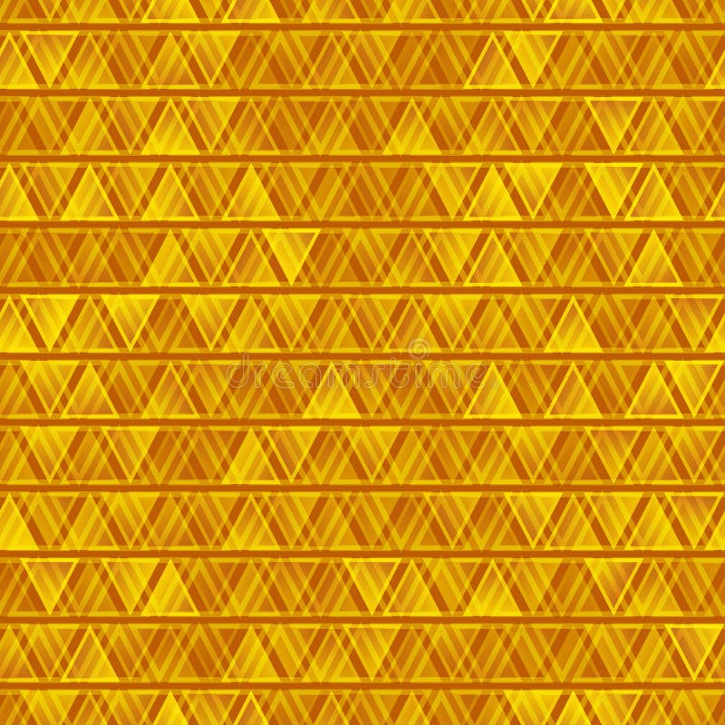 Yellow Seamless Abstract Triangles Background Stock Vector ...
