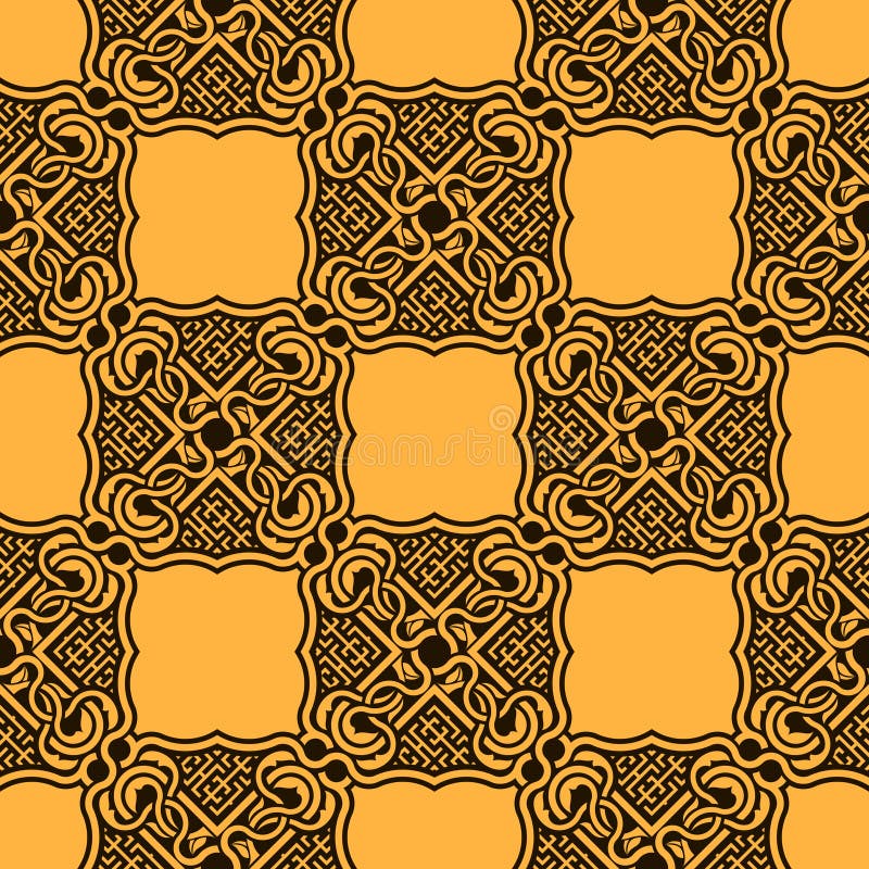 Yellow seamless pattern stock vector. Illustration of seamless - 33048163