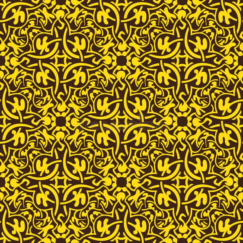 Yellow seamless pattern stock vector. Illustration of seamless - 33048163