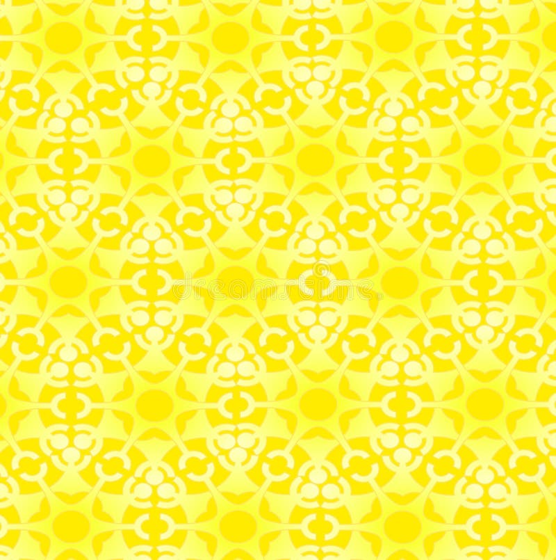 Yellow Seamless Pattern Vector Stock Vector - Illustration of ...