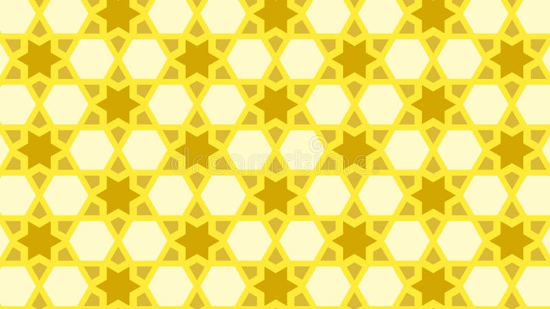 Yellow Seamless Star Pattern Background Design Stock Vector ...