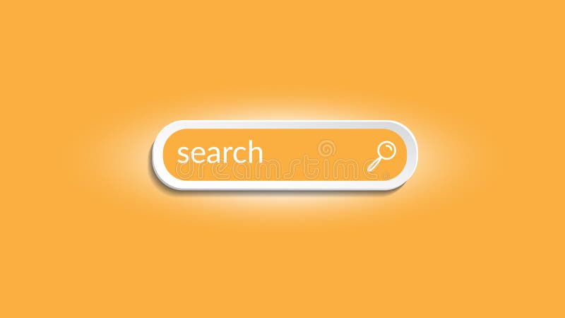 Yellow search button stock illustration. Illustration of label - 65165672