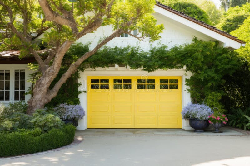 Yellow Sectional Garage Door Stock Illustrations – 16 Yellow Sectional ...