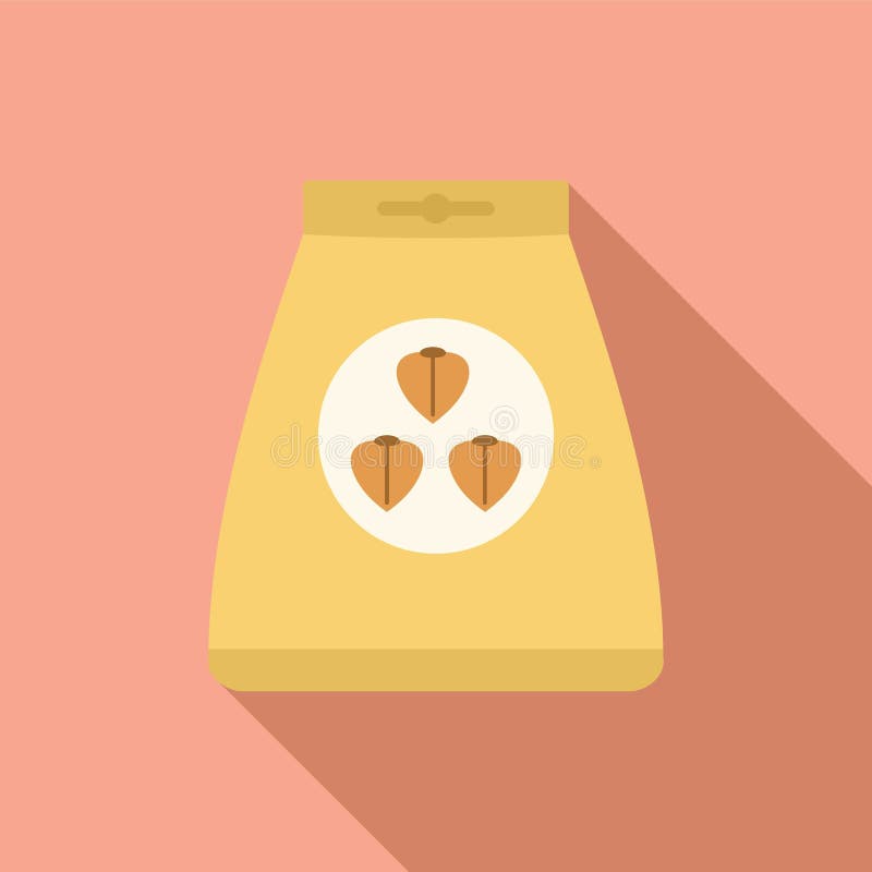 Yellow Seed Packet Containing Three Seeds on a Pink Background Stock ...