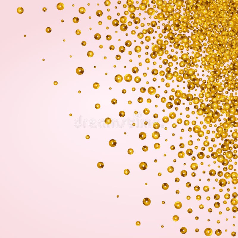 Yellow Sequin Rich Transparent Background. Light Stock Vector ...