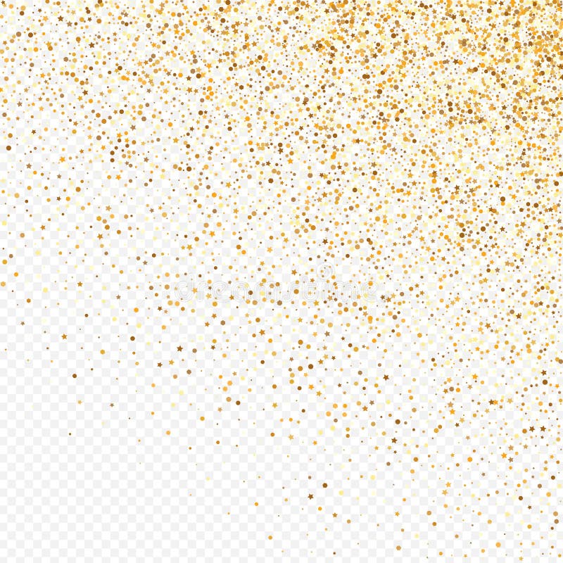 Yellow Sequin Rich Transparent Background. Light Stock Vector ...