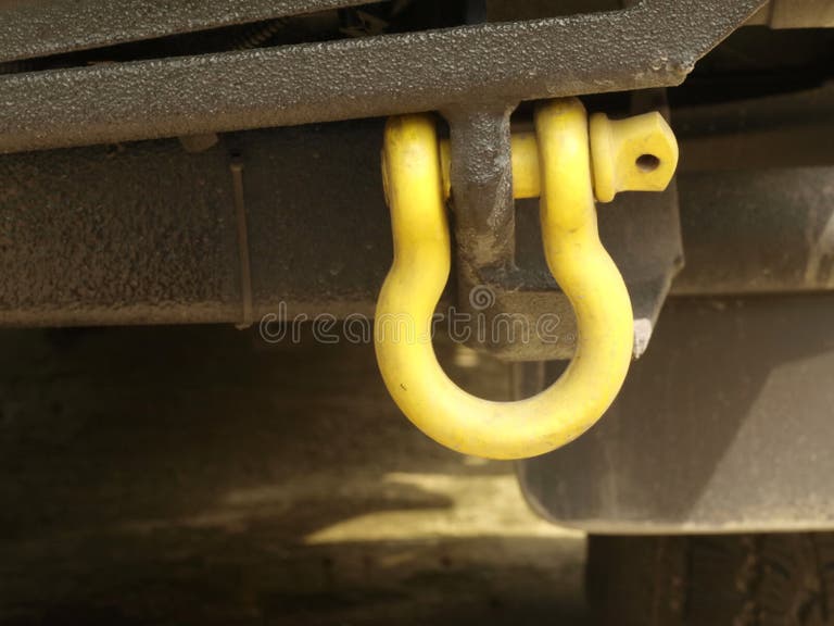 Yellow shackle stock photo. Image of shackle, tool, industrial - 81973588